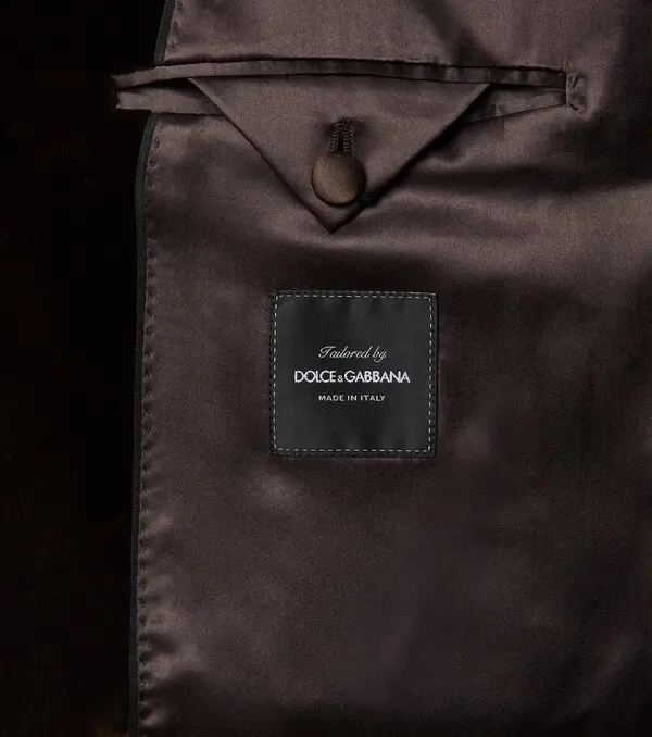 Dolce & Gabbana Cotton And Silk Velvet Blazer