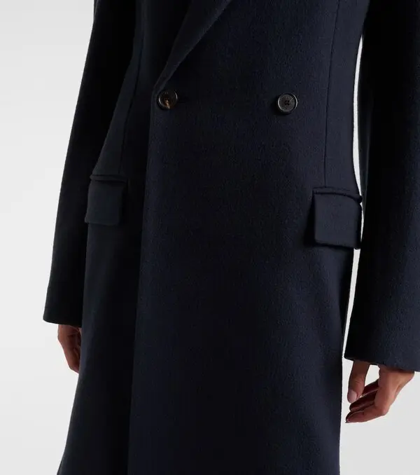 Balenciaga Godet Wool Coat