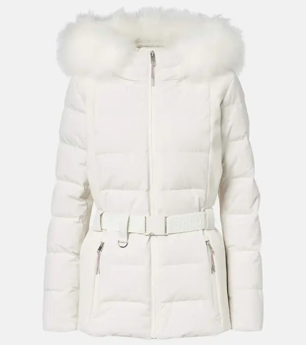 YVES SALOMON Doudoune 58cm Down Jacket - White