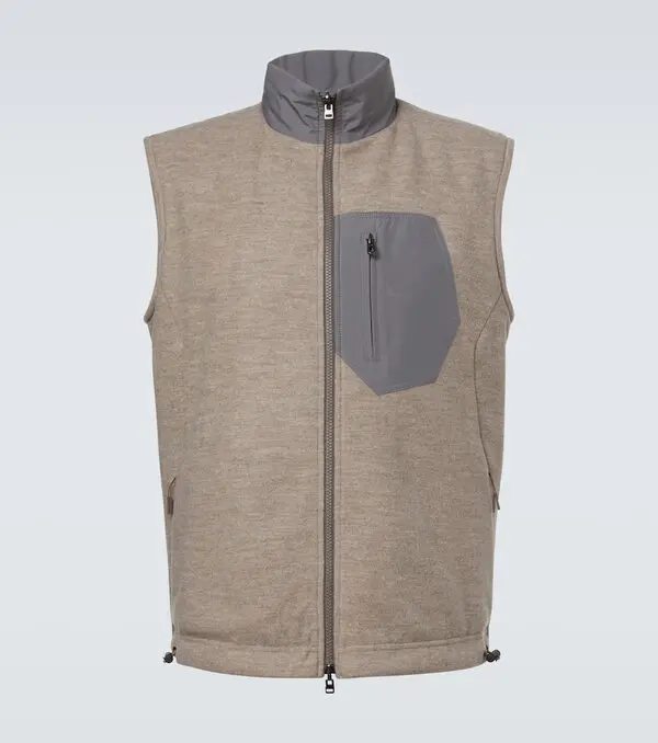 Sease Explorer Reversible Wool-blend Vest