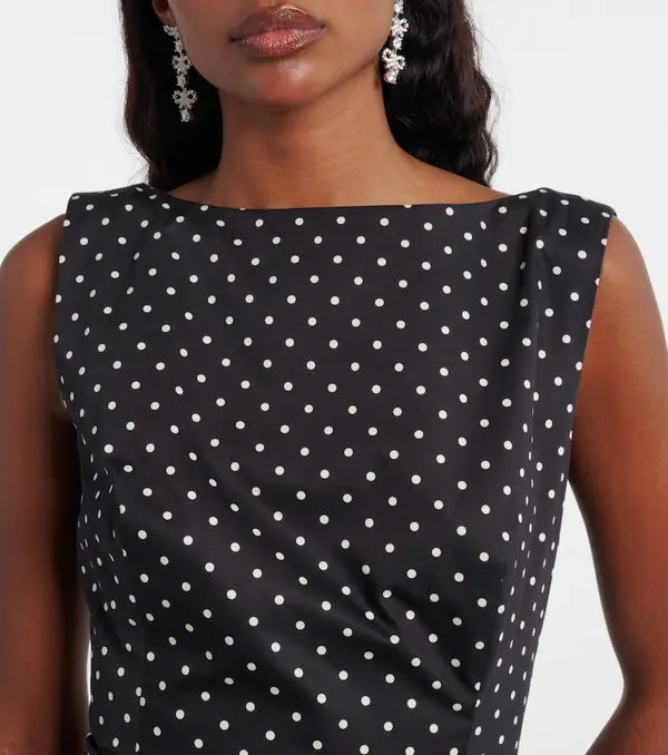 SAME Polka-dot Cotton Poplin Minidress