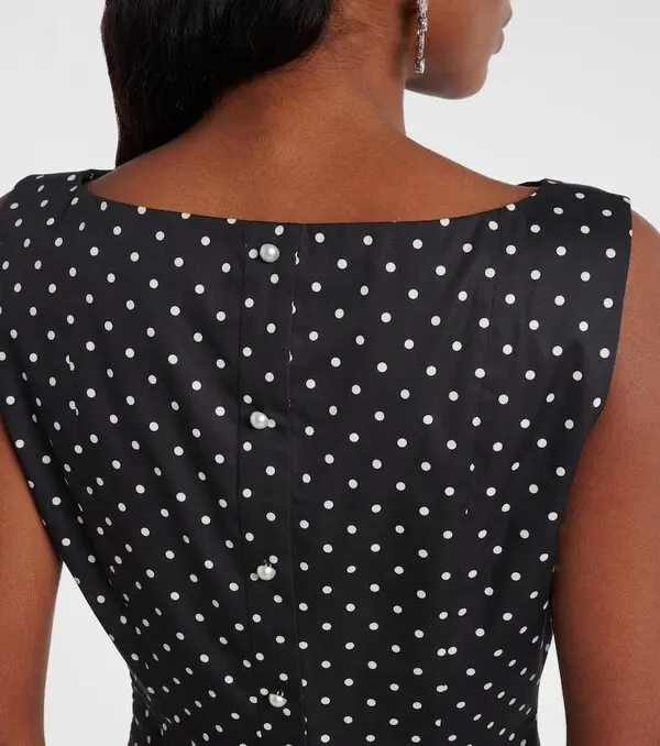 SAME Polka-dot Cotton Poplin Minidress