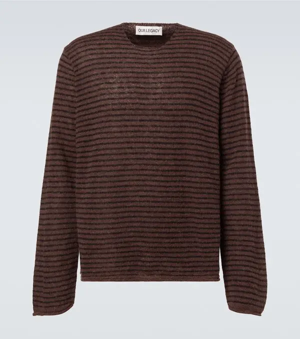 Our Legacy Rigid Popover Alpaca-blend Sweater - Multicoloured