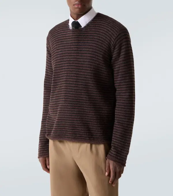 Our Legacy Rigid Popover Alpaca-blend Sweater - Multicoloured