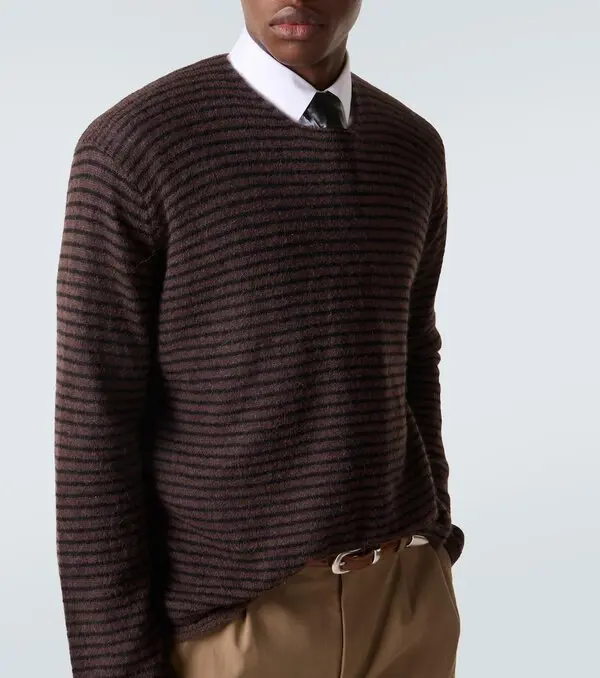 Our Legacy Rigid Popover Alpaca-blend Sweater - Multicoloured