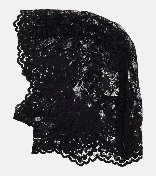 Valentino Garavani Lace Hood - Black