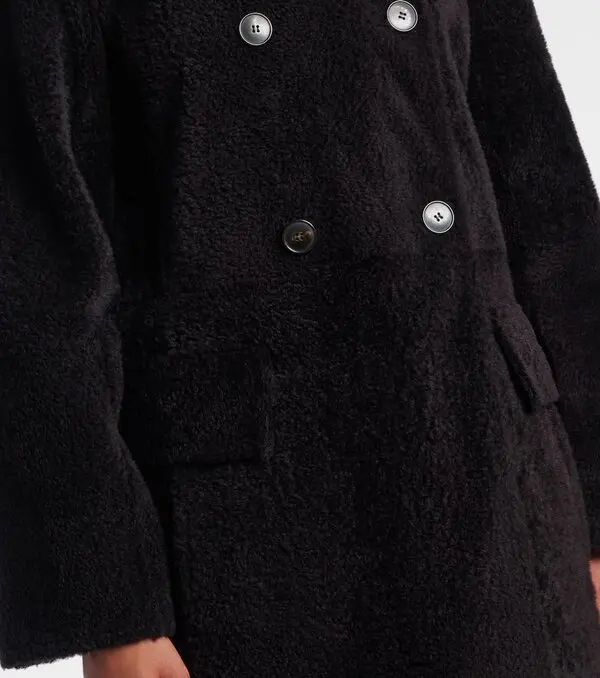 YVES SALOMON Double-breasted Shearling Coat