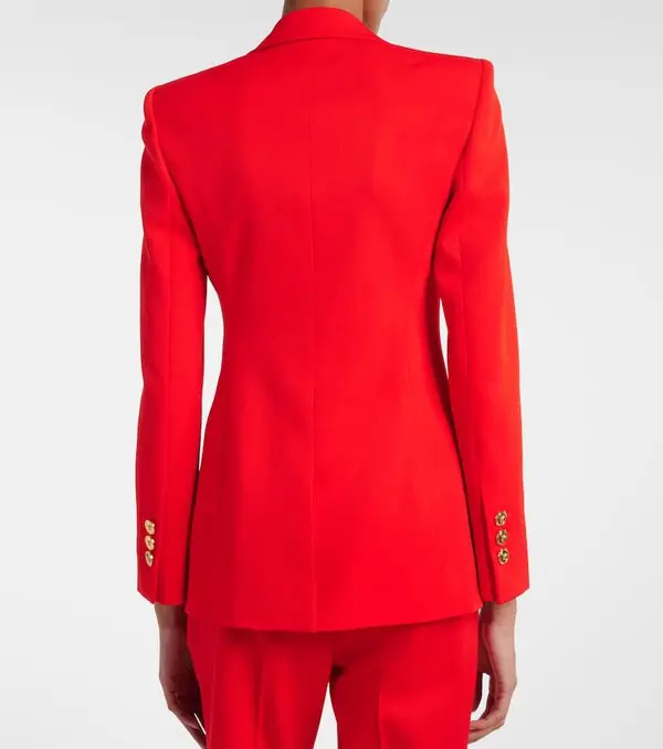 Versace Wool Blazer - Red