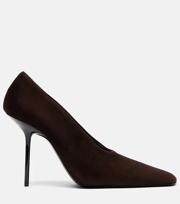 Victoria Beckham 100 Suede Pumps - Brown