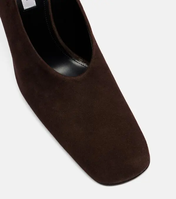 Victoria Beckham 100 Suede Pumps - Brown