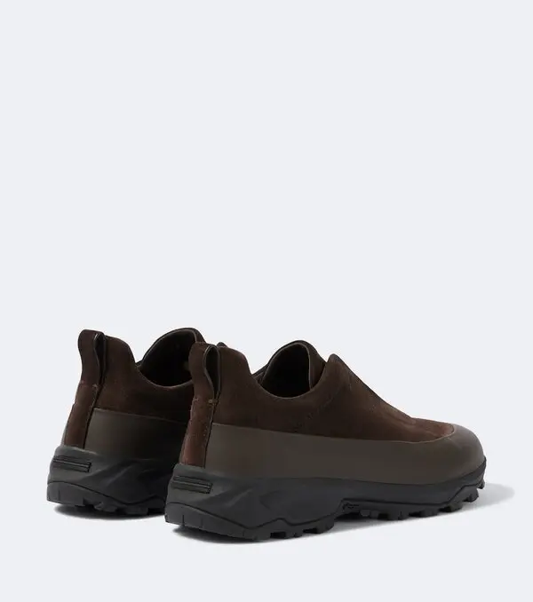 Zegna Triple Stitch Monte Suede Sneakers