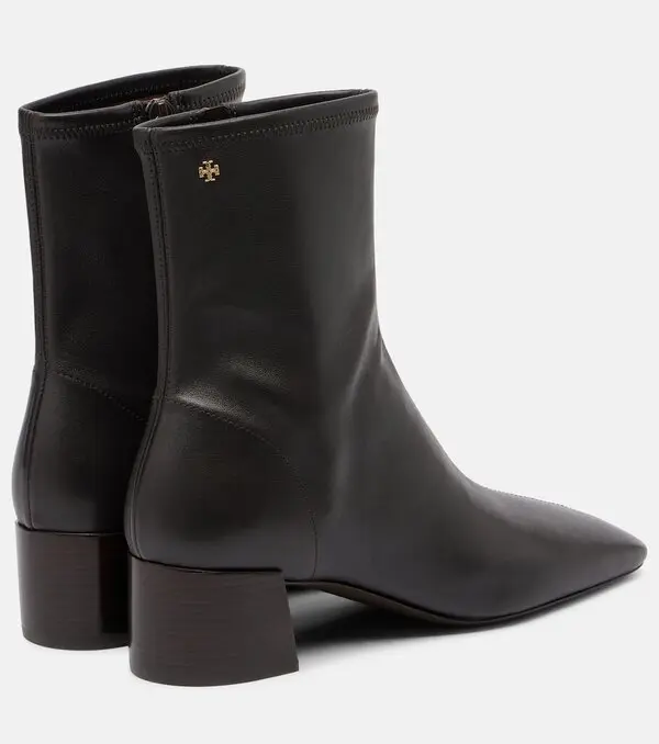 Tory Burch Stretch Leather Ankle Boots