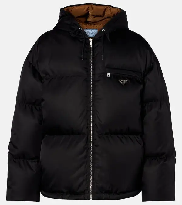 Prada Re-nylon Logo Down Jacket