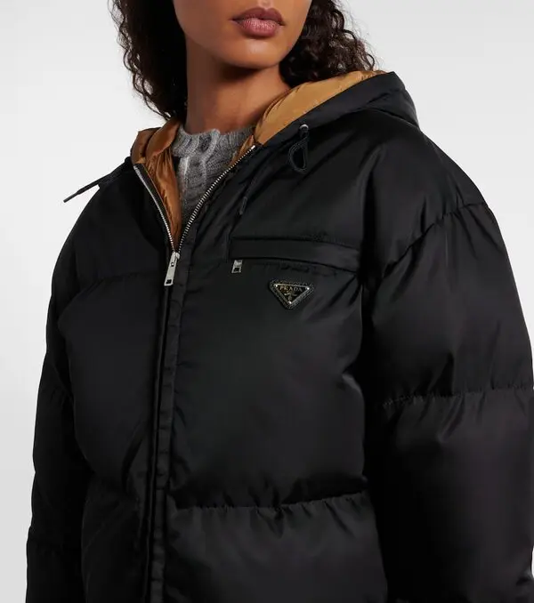 Prada Re-nylon Logo Down Jacket