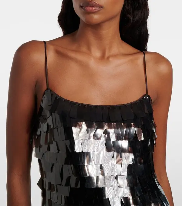 Staud Mesa Sequined Gown - Brown