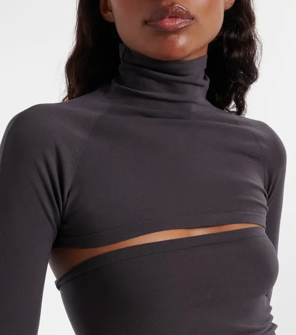 Alaïa Cropped Cutout Top
