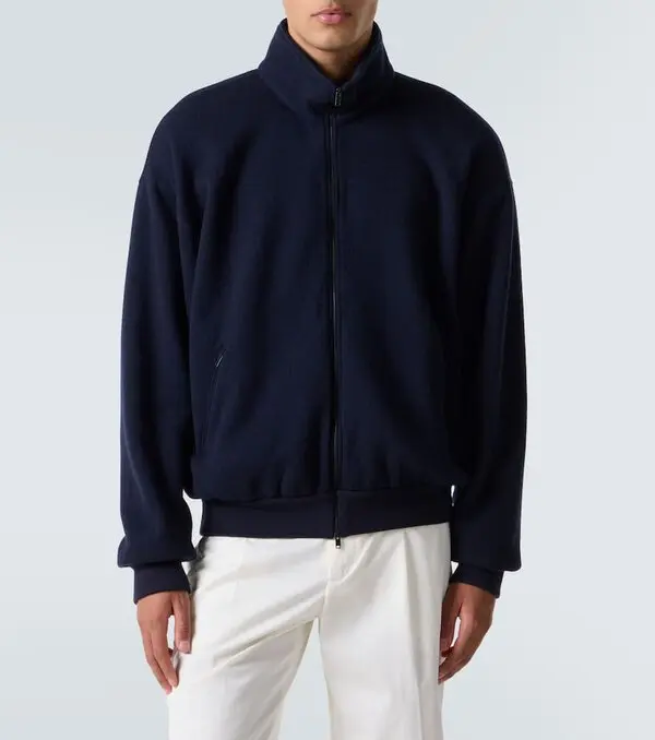THE ROW Cashmere And Cotton Bomber Jacket