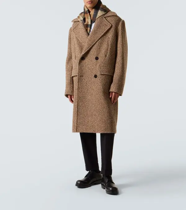 Dries Van Noten Double-breasted Wool-blend Coat