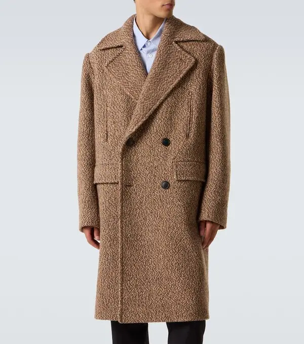 Dries Van Noten Double-breasted Wool-blend Coat