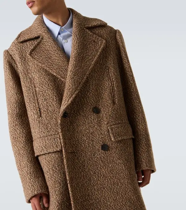 Dries Van Noten Double-breasted Wool-blend Coat