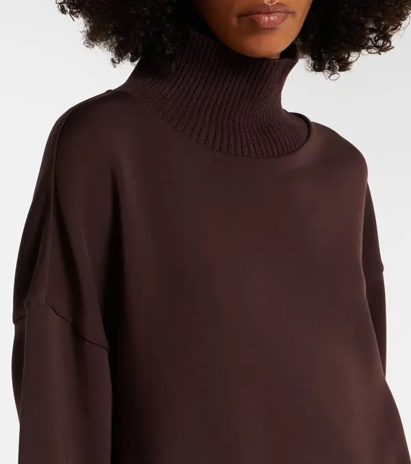 Varley Barker Jersey Turtleneck Sweater - Brown