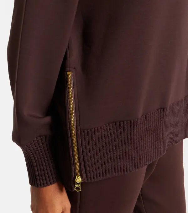 Varley Barker Jersey Turtleneck Sweater - Brown