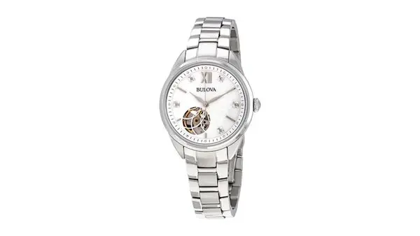 Bulova Automatic Diamond Watch - Stainless Steel