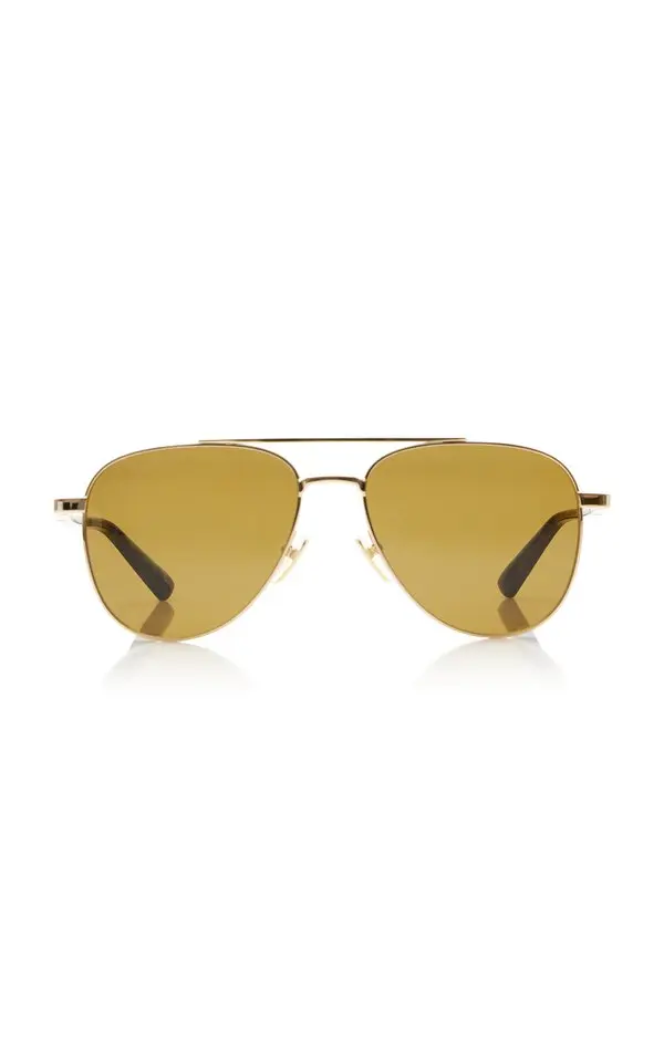 Gucci Aviator-frame Sunglasses - Gold