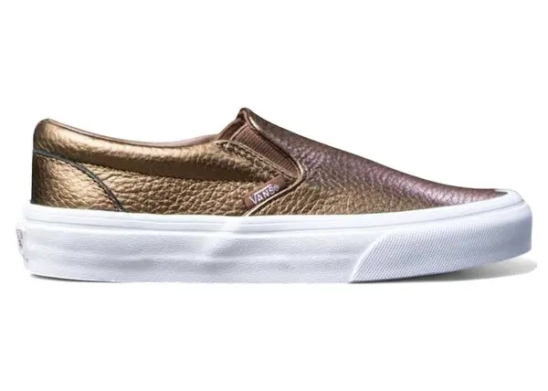 VANS Classic Slip-on Metallic Leather - Brown/saddle