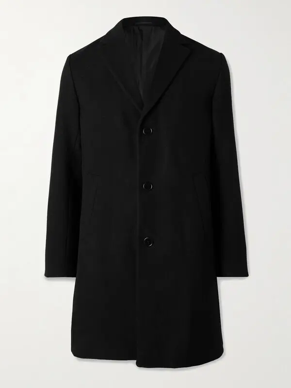 Nn07 Austin 8225 Virgin Wool-blend Coat - Black