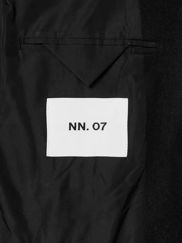 Nn07 Austin 8225 Virgin Wool-blend Coat - Black