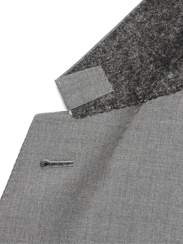 Thom Browne Grey Slim-fit Striped Wool Suit Jacket