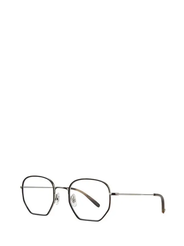 Garrett Leight Irregular Eyeglasses - Bio Hopps Tortoise-brushed Silver-army Tortoise