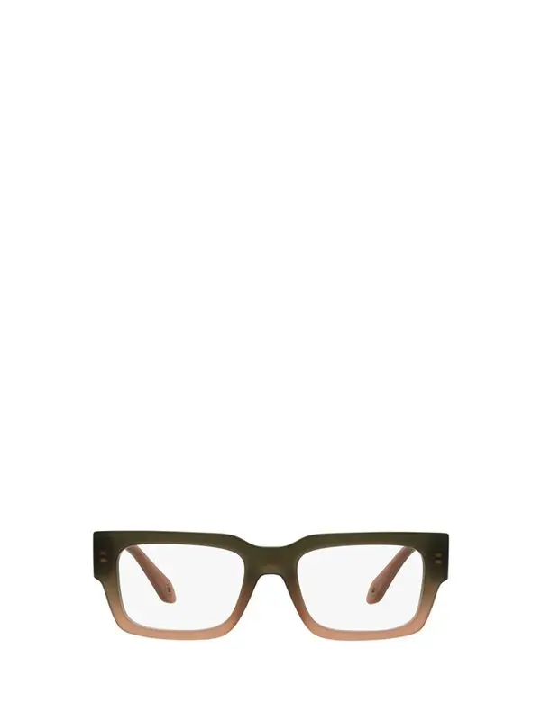 Giorgio Armani Rectangular Eyeglasses - Gradient Green / Brown