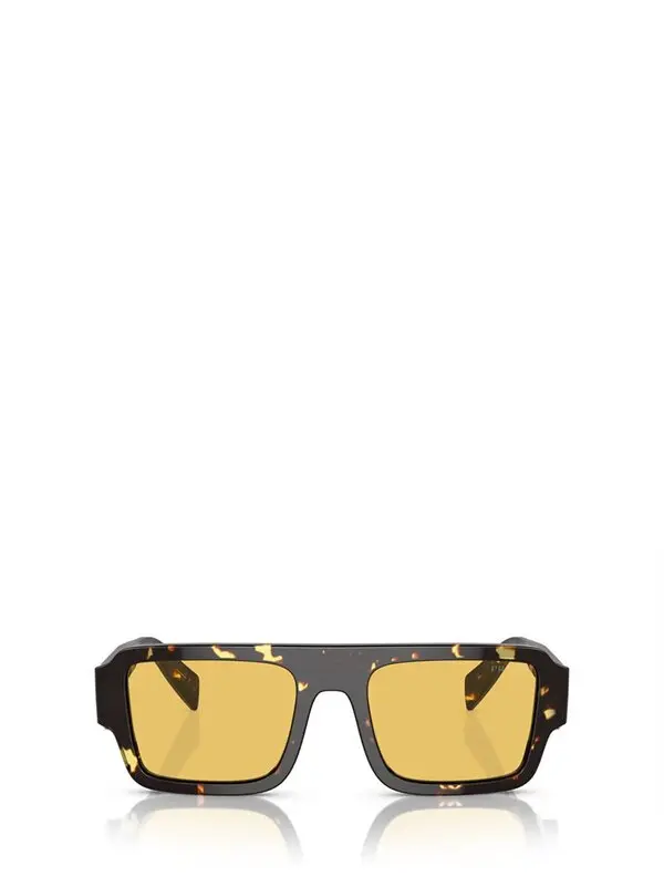 Prada Tortoiseshell Square Frame Sunglasses - Black Malt Tortoise