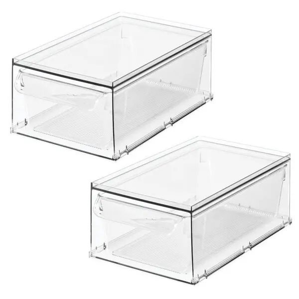 IDESIGN 2-pack Stackable Storage Drawers