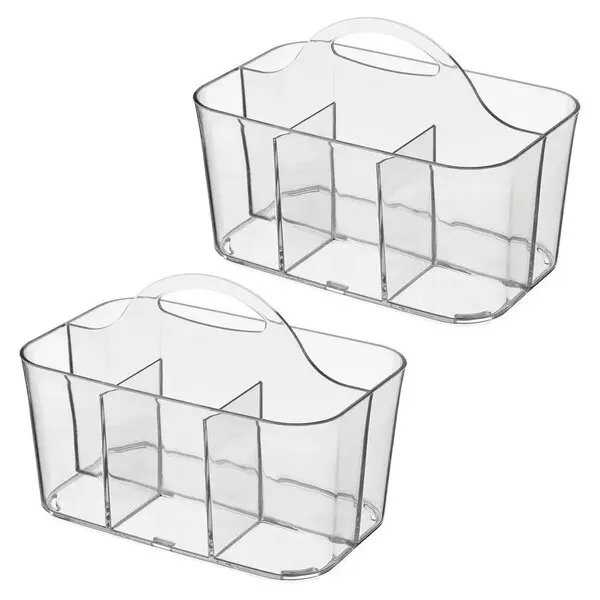 IDESIGN 4-section Storage Caddy With Handle - One-color