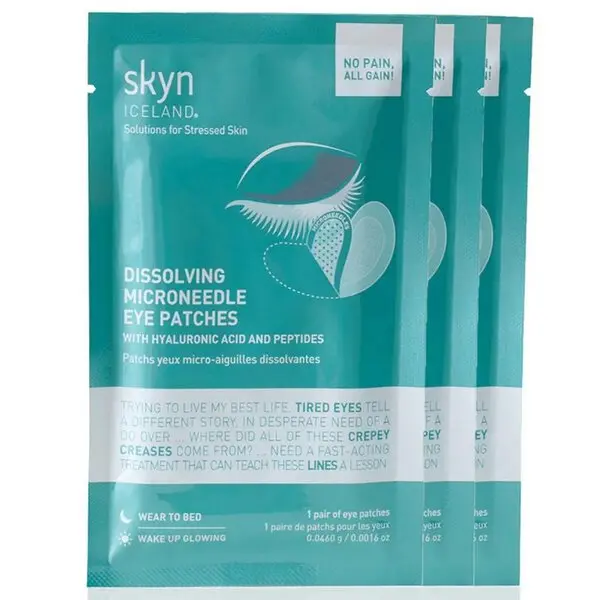 SKYN ICELAND Dissolving Microneedle Eye Patches - One-color