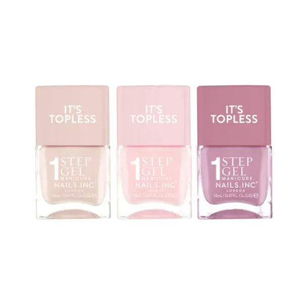 NAILS.INC It's Topless Nudes 1-step Gel-like Manicure Nail Polish Set - One-color