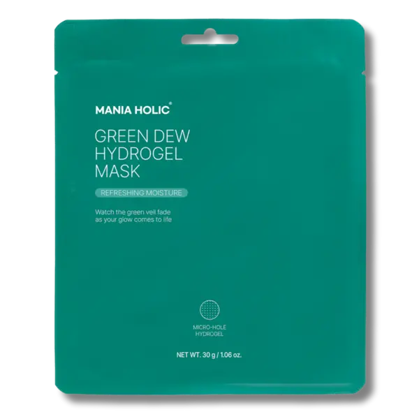 MANIA HOLIC Green Dew Hydrogel Mask With Cica & Neem Leaf - One-color