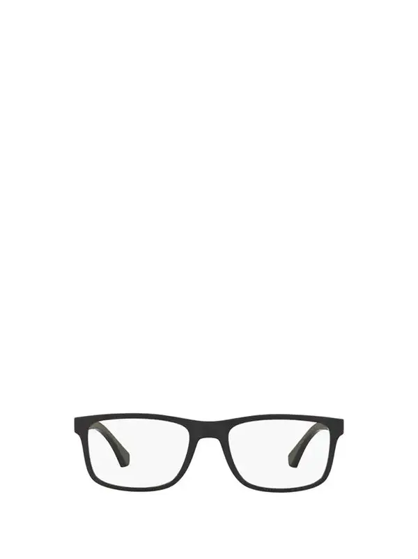 Emporio Armani Rectangular Eyeglasses - Matte Black