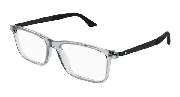 Montblanc Eyeglasses Mb0333o 002 - Grey Black Transparent