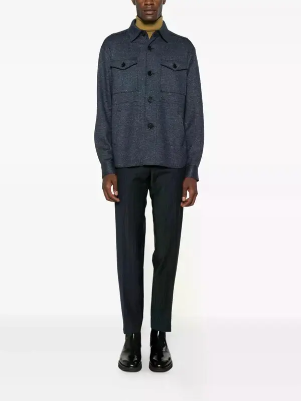 Harris Wharf London Buttoned Shirt Jacket