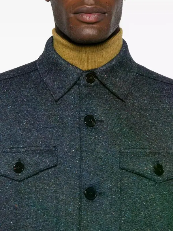 Harris Wharf London Buttoned Shirt Jacket