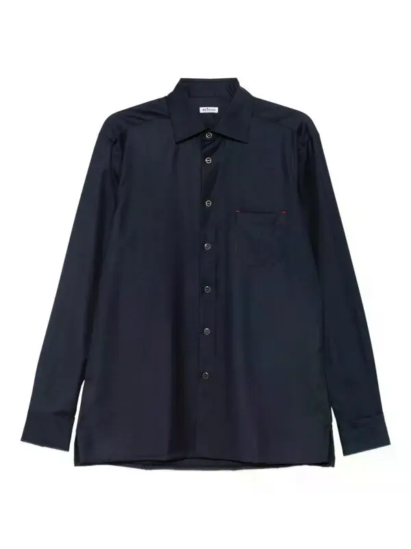 Kiton Chest-pocket Buttoned Shirt