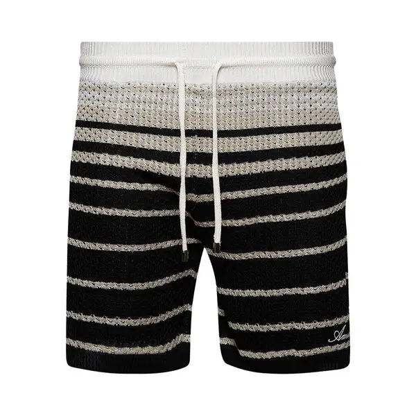 Amiri Striped Shorts - Black