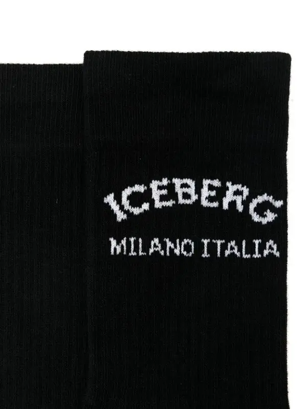 Iceberg Logo Socks