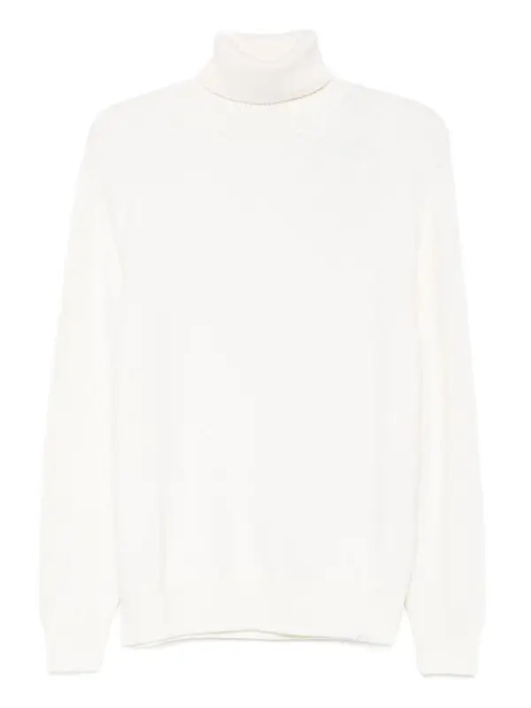 Paul & Shark Turtleneck Sweater - White