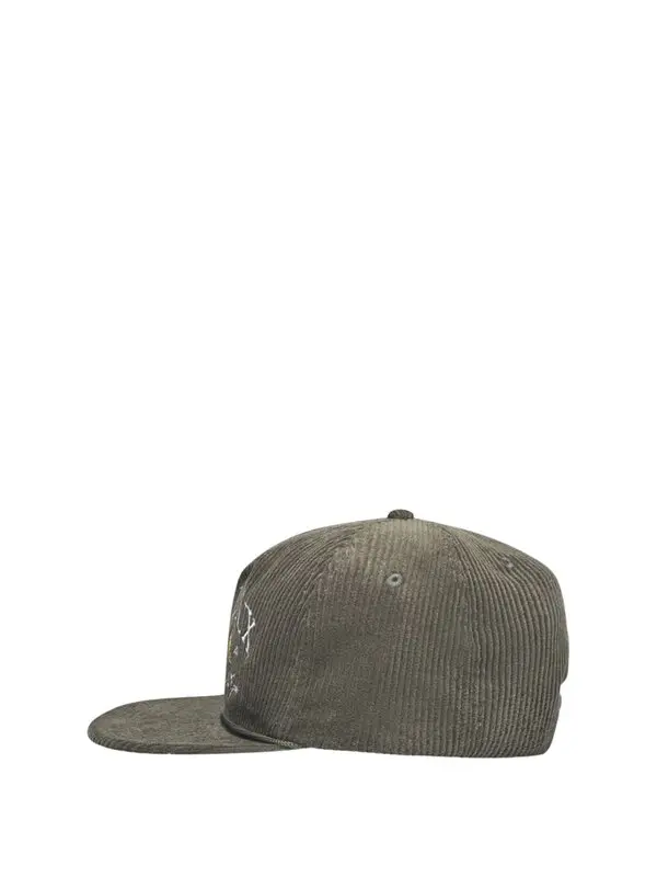 LES DEUX Velvet Ivy League Hat - Green