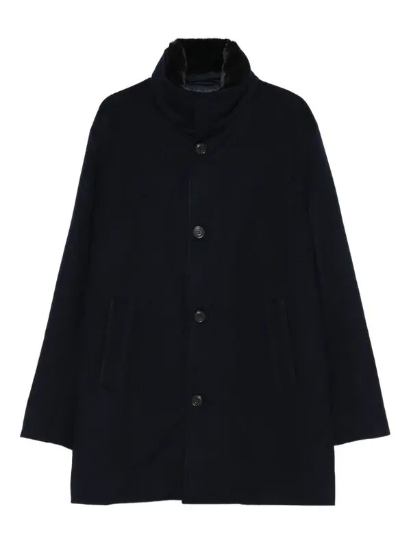 Paul & Shark Long Coat With High Collar